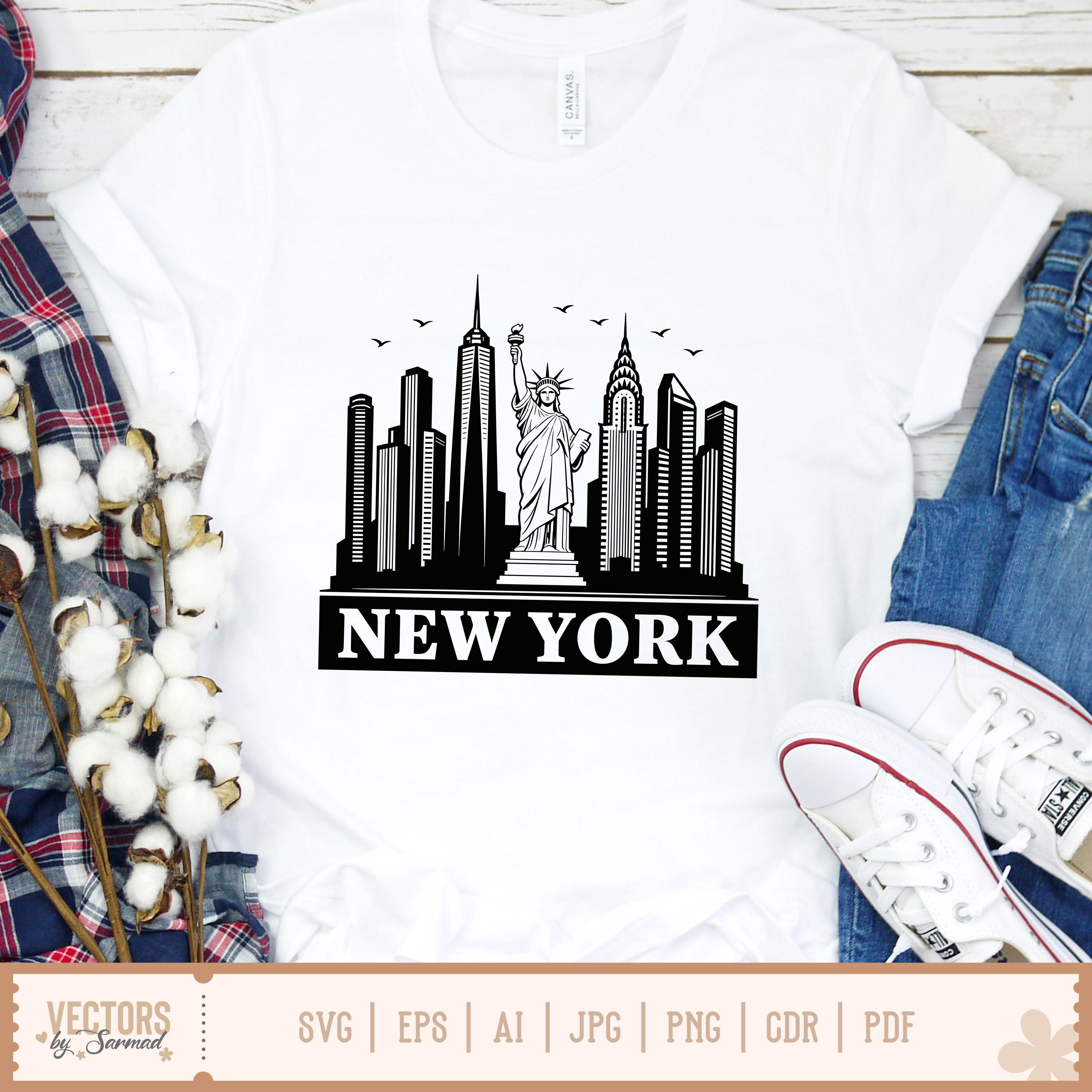New York City Skyline SVG, Skyline New York Svg, New York Skyline ...