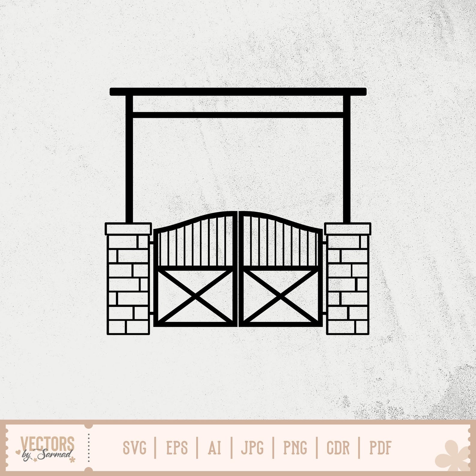 Ranch Gate SVG. Farm Fence SVG, Ranch Gate Silhouette, Gate Bundle PNG ...