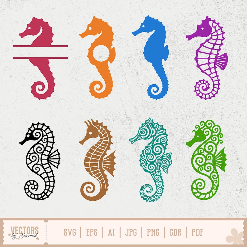 Seahorse Monogram - Etsy