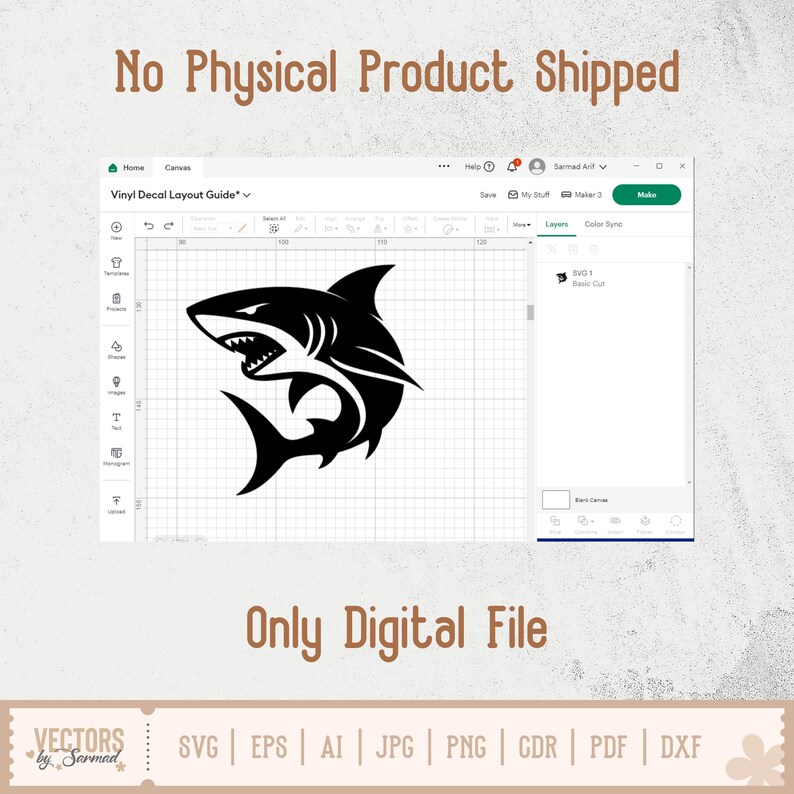 Shark SVG, Shark Design Svg, Shark Outline Svg, Shark Lovers, Shark ...