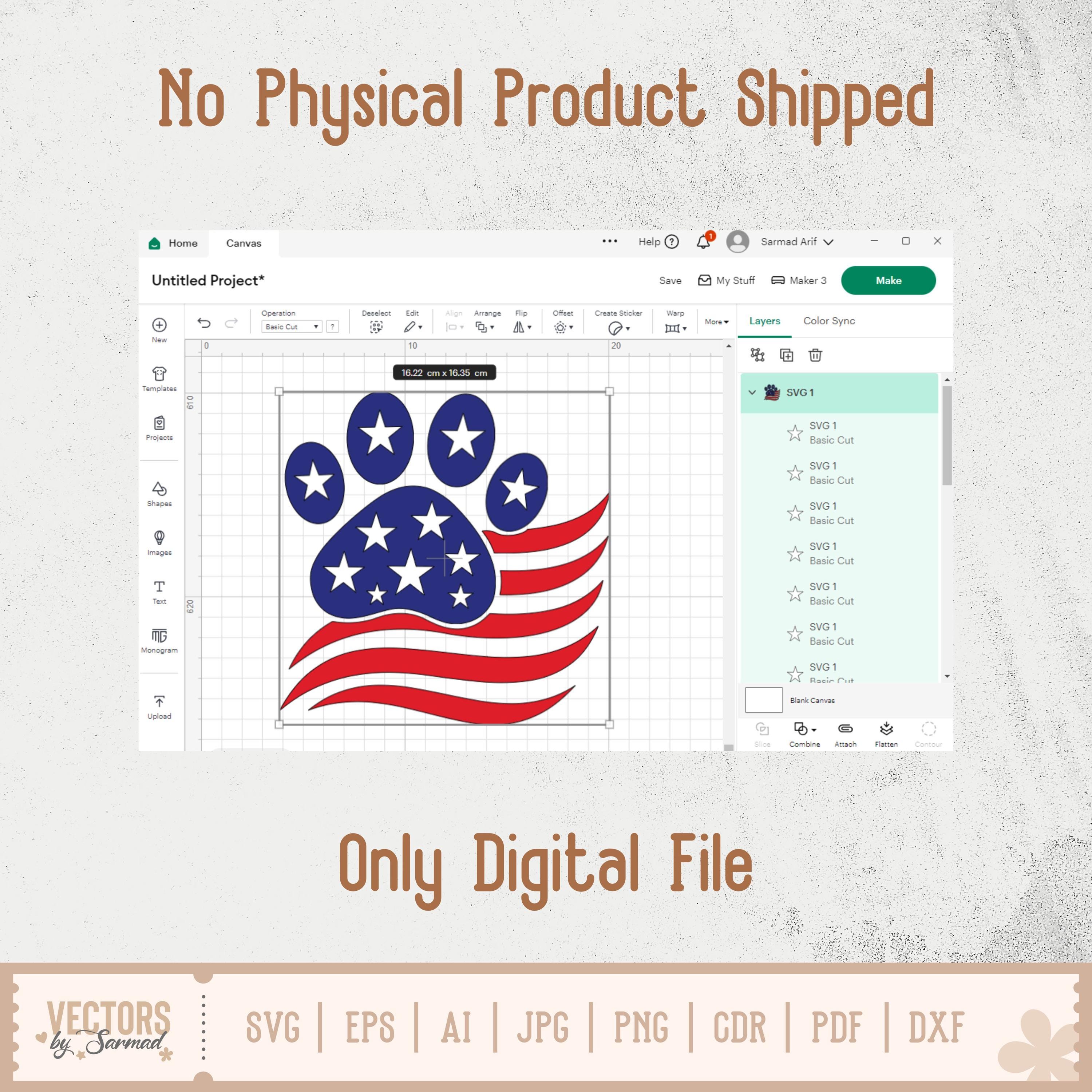 Paw American Flag SVG, Dog Paw SVG, Patriotic Dog SVG, Funny 4th of ...