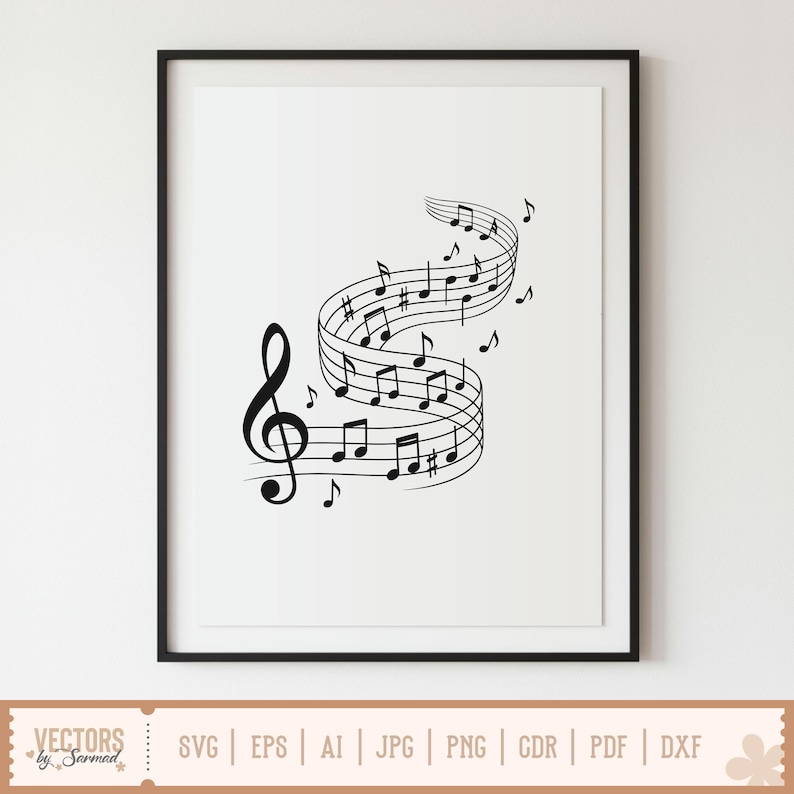 Music Notes Svg, Musical Notes Svg, Music Notes Clipart, Music Notes ...
