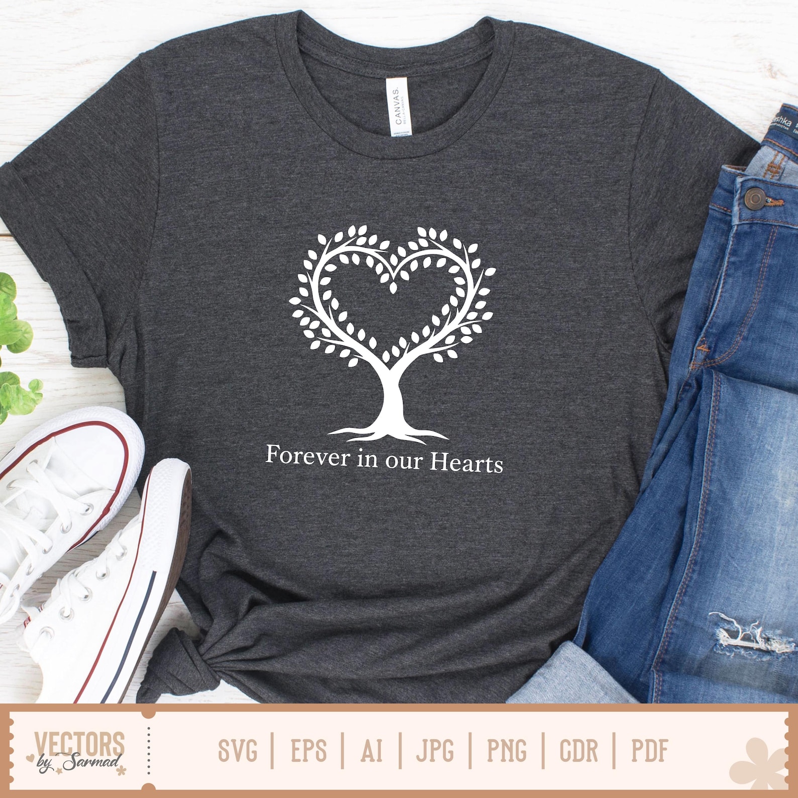In Loving Memory SVG Bundle, Memorial SVG, Memorial Angel Wings ...