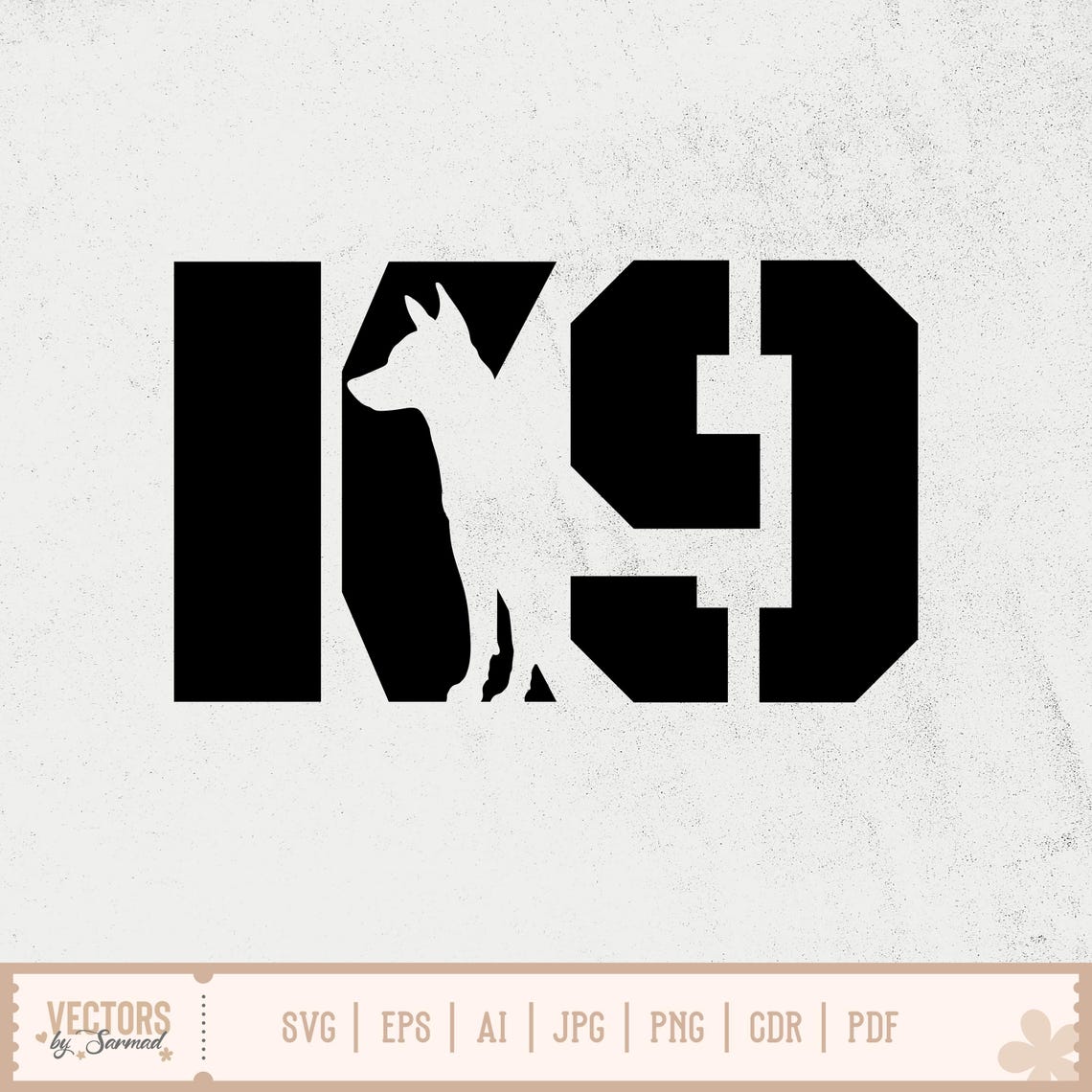 K9 Police Dog SVG, German Shepard Silhouette, K9 Police Dog Silhouette ...
