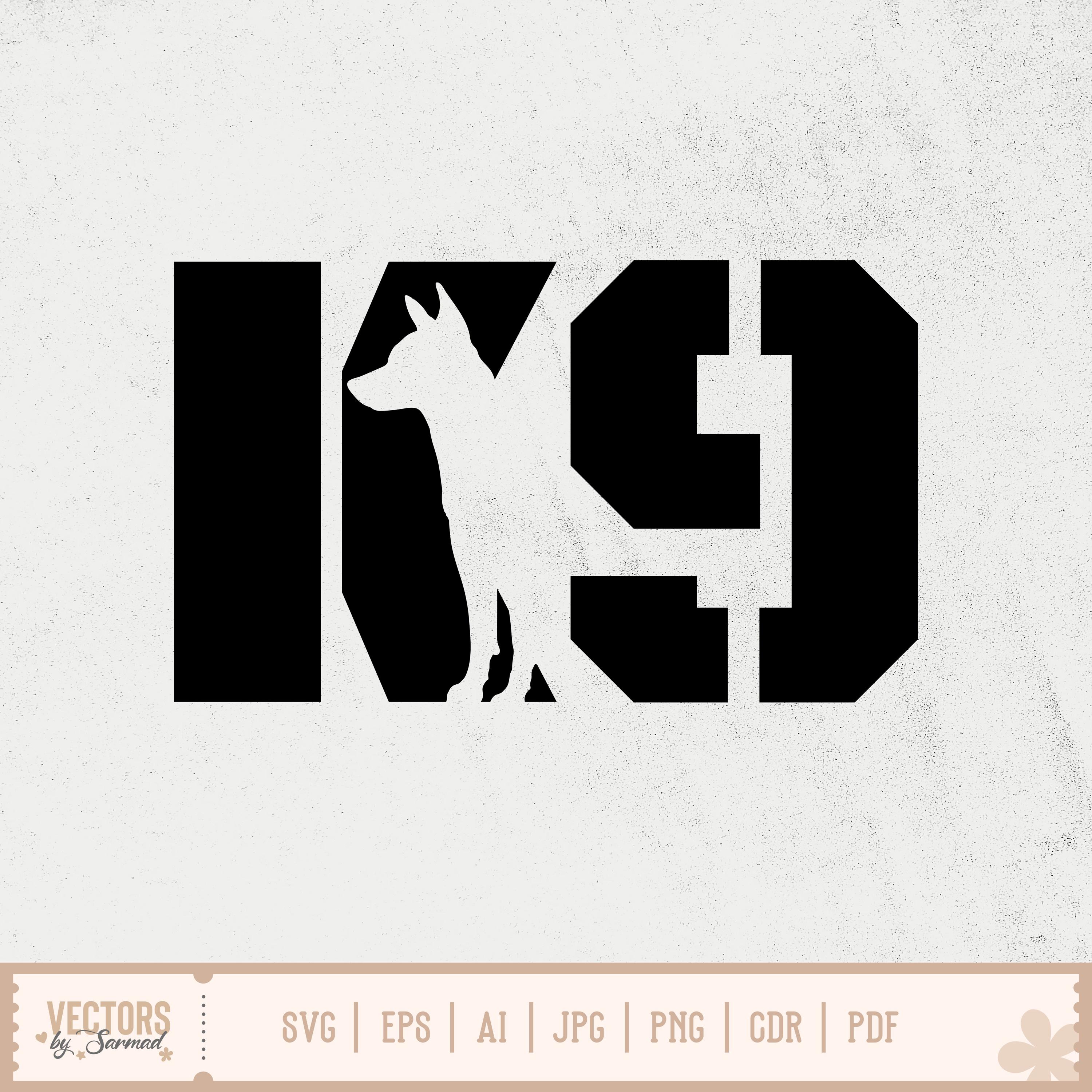 K9 Police Dog SVG, German Shepard Silhouette, K9 Police Dog Silhouette ...