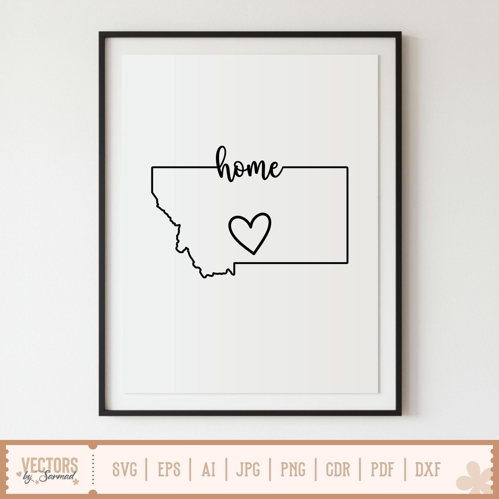 Montana Design Bundle SVG PNG, Montana State Svg, Montana Home Svg ...