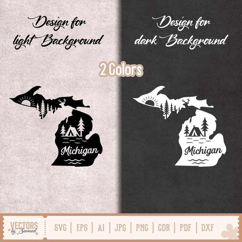 Vintage Michigan SVG, Michigan Silhouette SVG, Michigan Home Svg ...