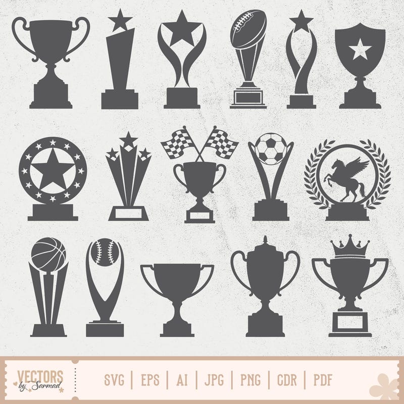 Trophy Svg - Etsy