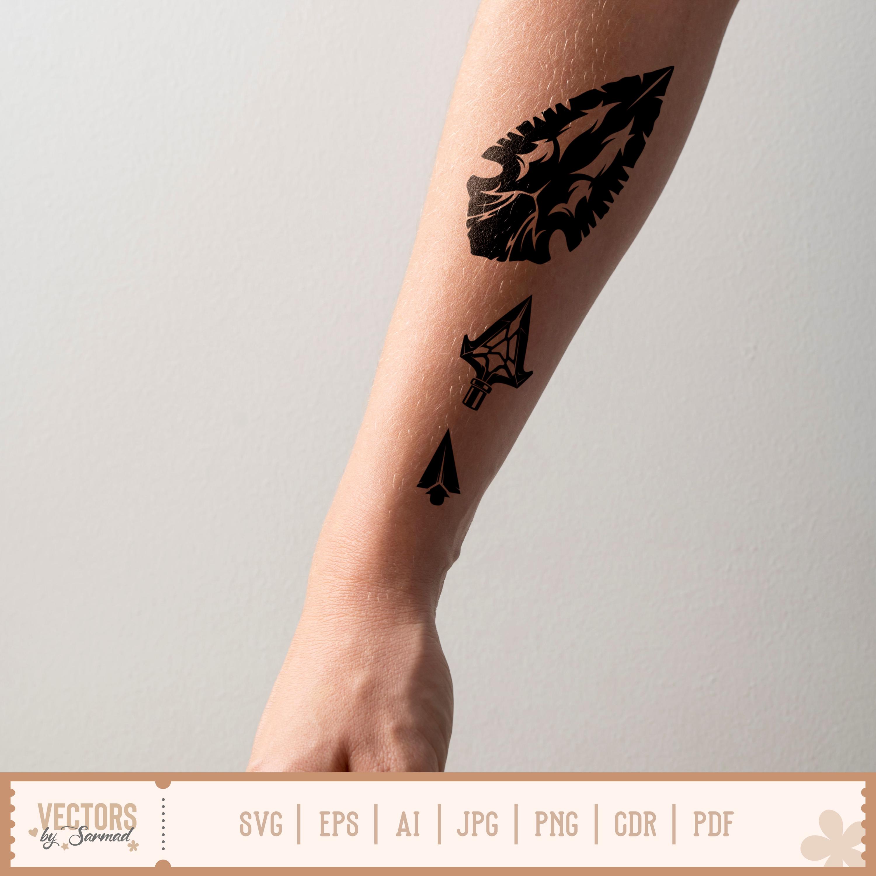 Arrowhead SVG, Arrowhead Silhouette, Broadhead Arrows SVG, Stone ...