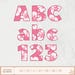 Hawaiian Monogram Alphabet Digital Download SVG JPEG PNG Hibiscus ...