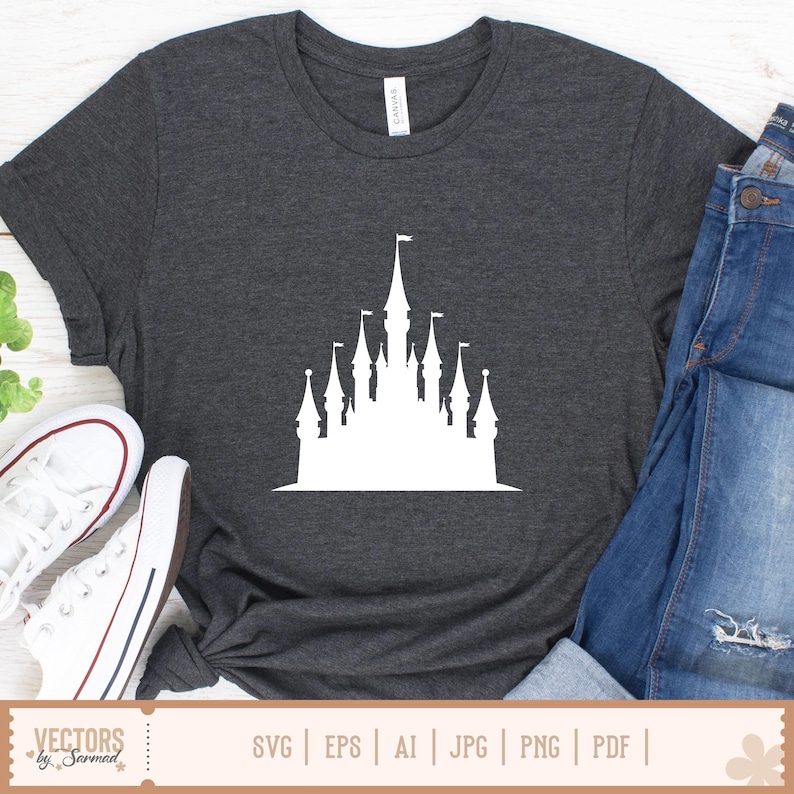 Castle Svg Bundle, Magic Kingdom Svg, Castle Clipart, Castle Silhouette ...