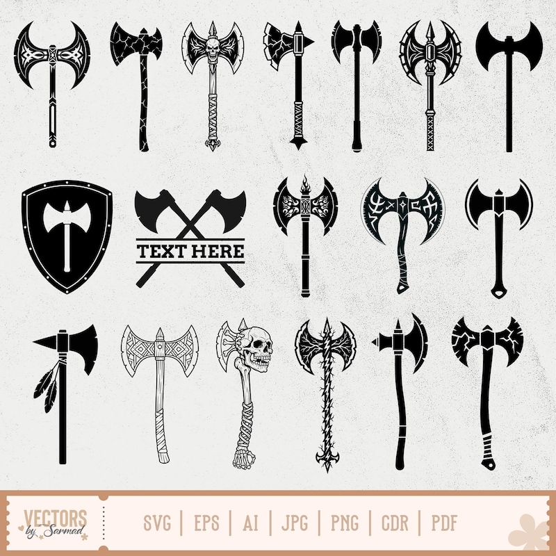 Double Bladed Battle Axe - Etsy