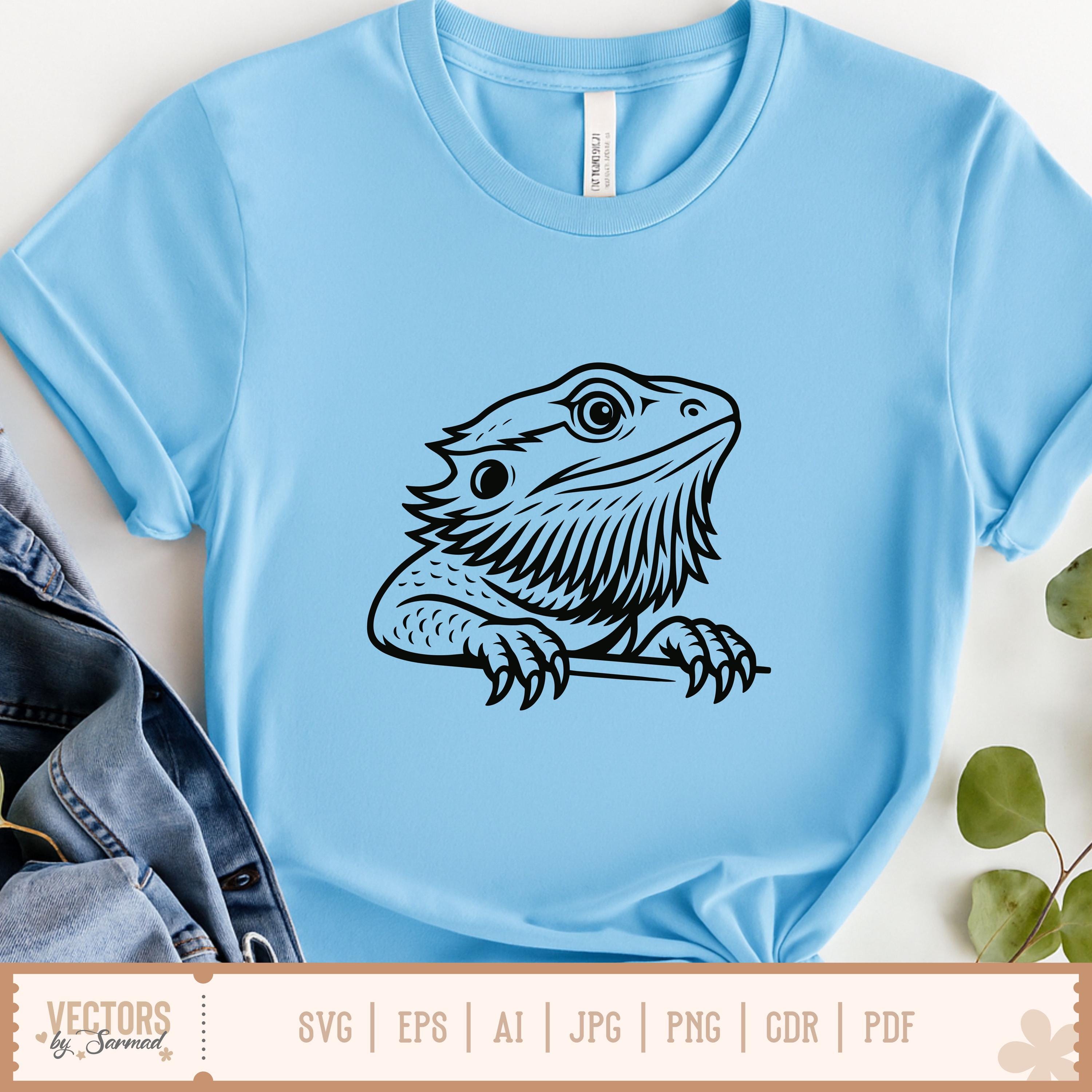Bearded Dragon SVG, Peeking Bearded Dragon Head, Bearded Dragon ...