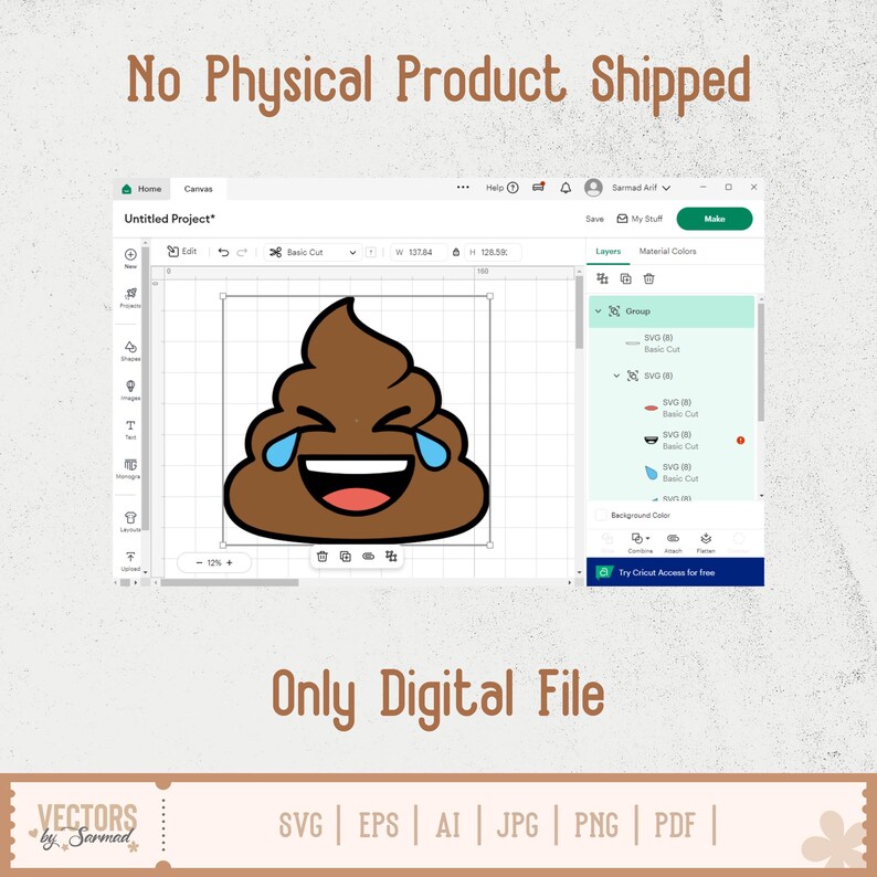 Poop SVG Bundle, Cute Poop SVG, Poop Emoji Svg, Poop Face Svg, Poop ...