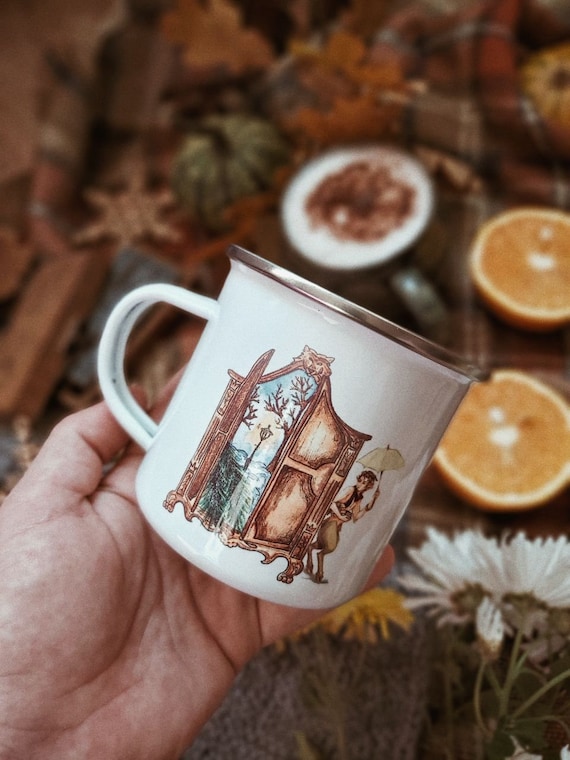 Narnia Mug Tumnus Enamel Camp Mug. Camp Mug Camping Mug | Etsy