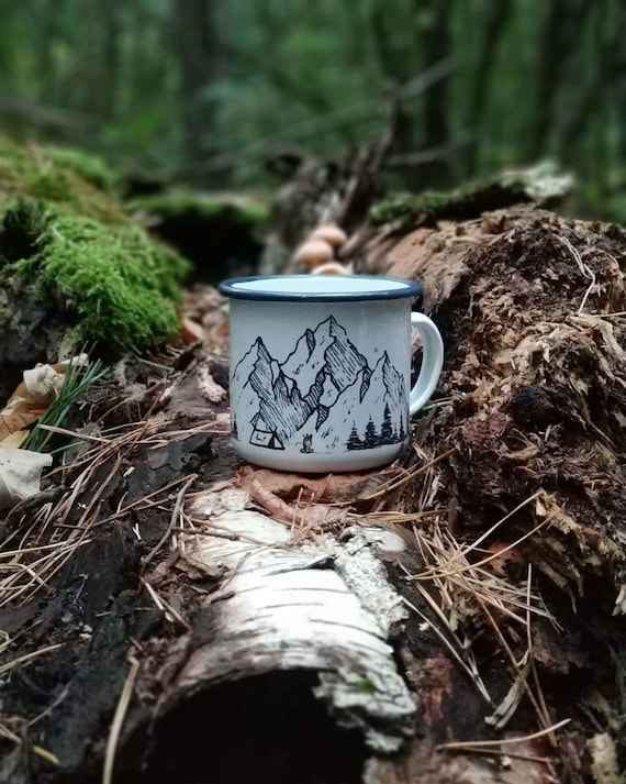 Let's Start Dreaming Inspiration Quote Enamel Camp Mug. | Etsy