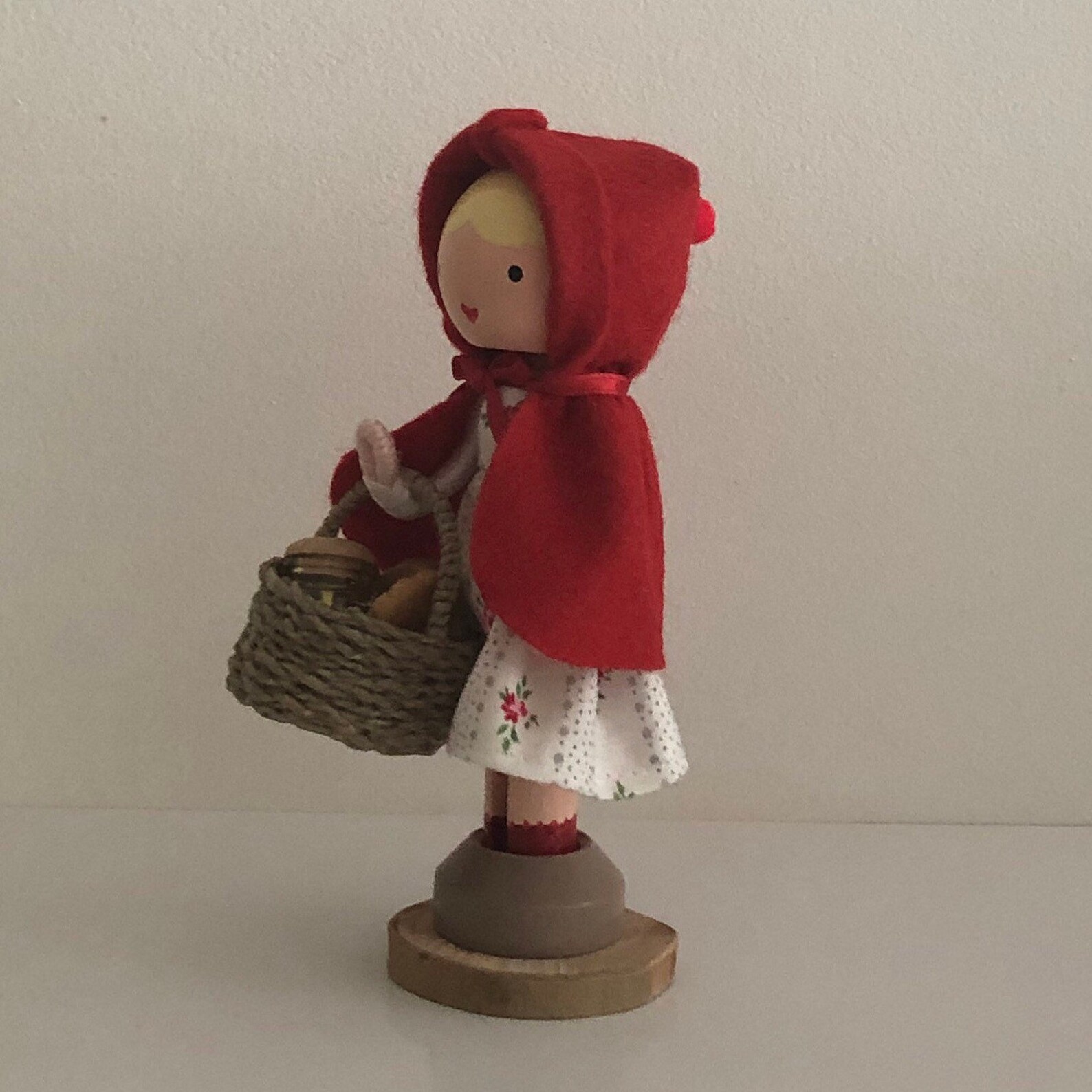 The Little Red Chaperone Wooden Doll by Marydollpins Clothes | Etsy