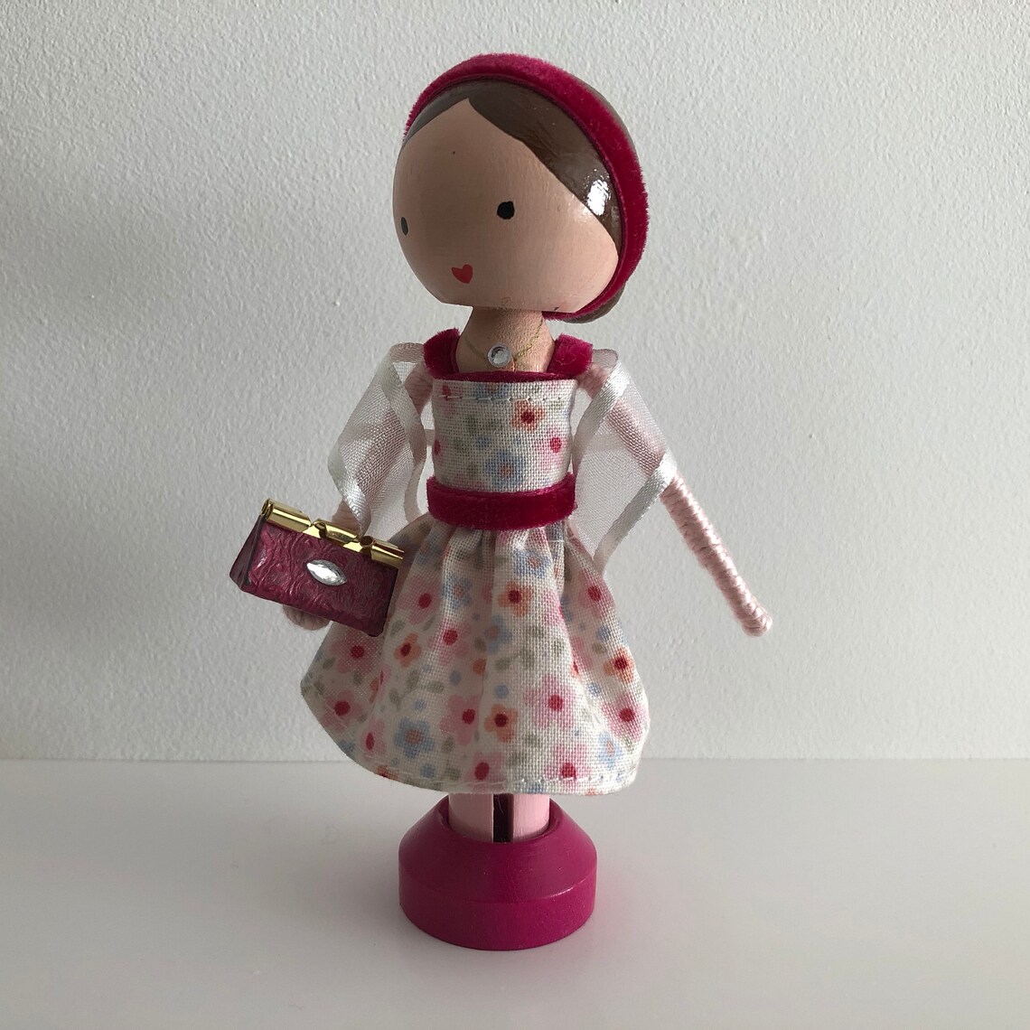 Small Wooden Doll Made by Marydollpins Handmade Peg Dolls | Etsy