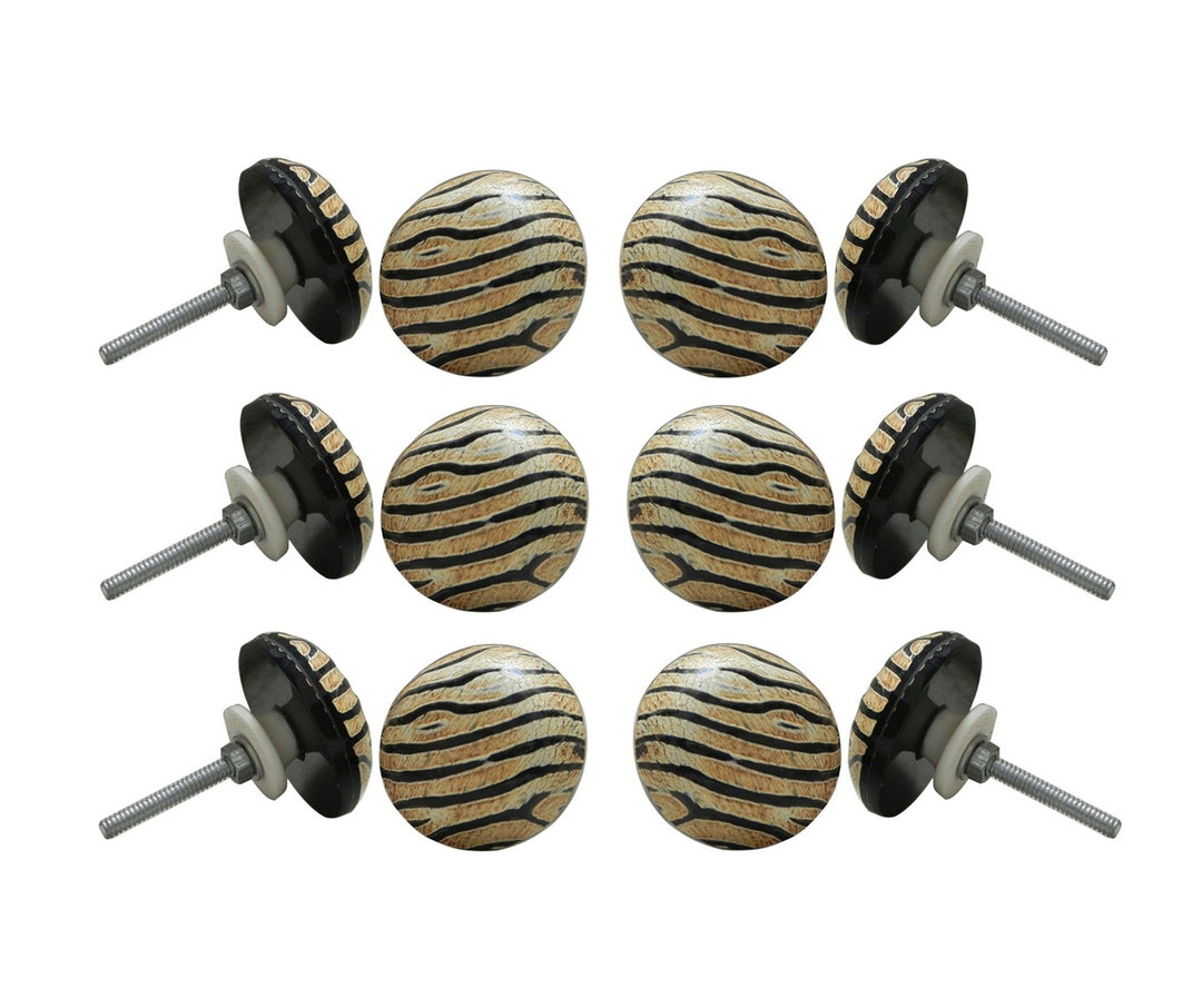 1 Dozen 12 Pieces Horn Animal Print Door & Drawer Knob - Etsy