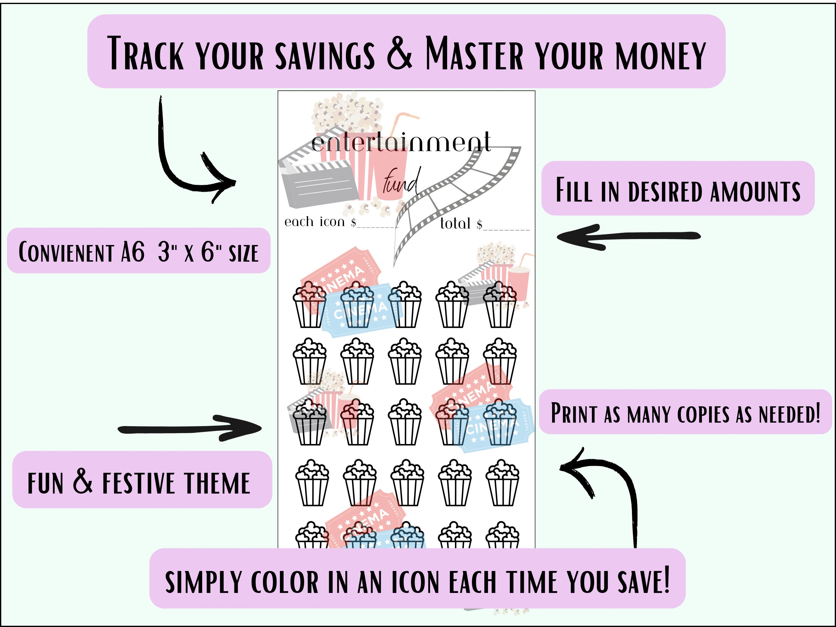 Printable Entertainment Savings Challenge | Family Fun Savings ...