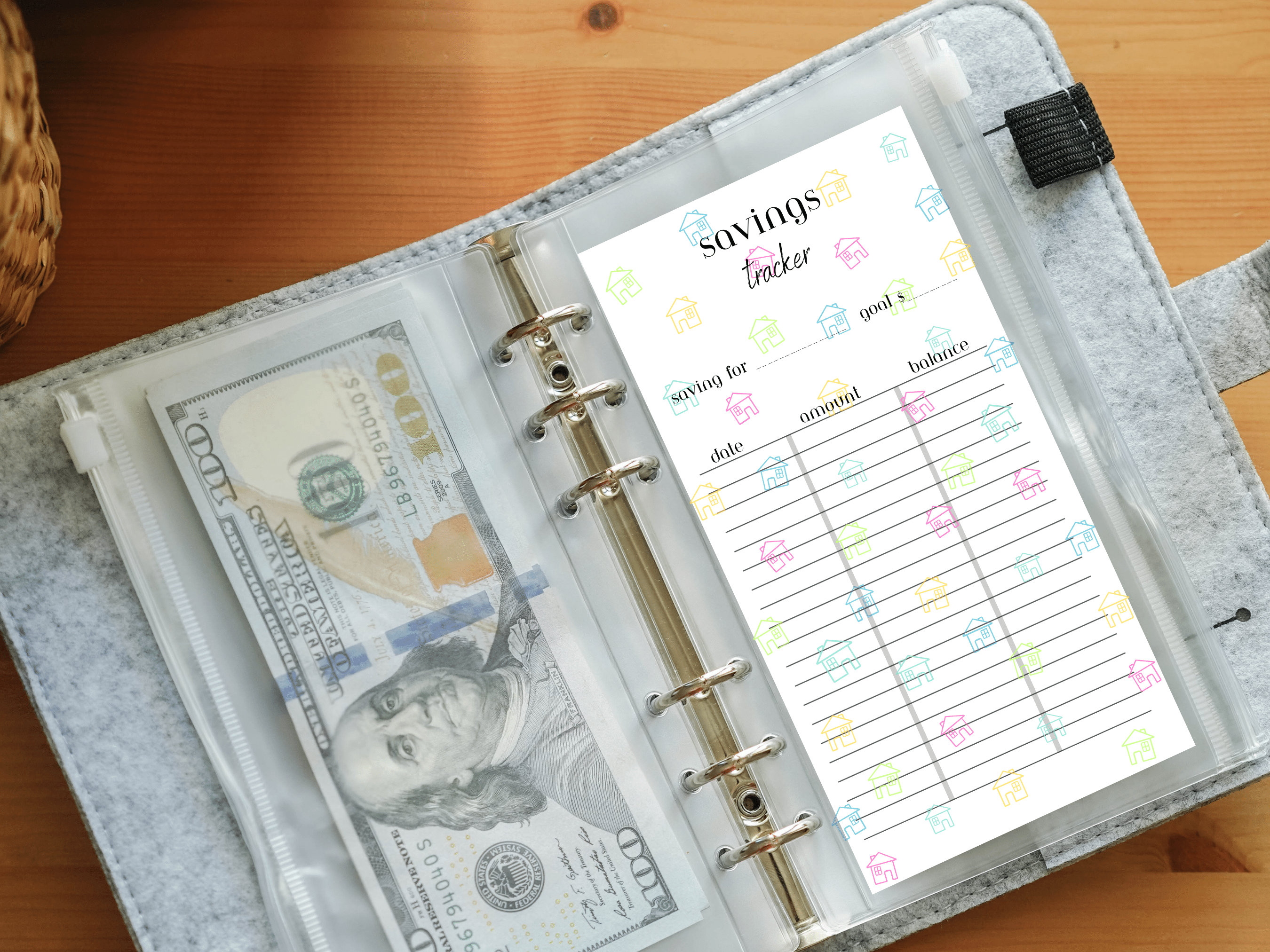 Printable Home Savings Tracker | Real Estate Savings Tracker | Colorful ...