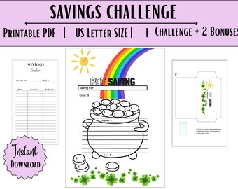 St. Patricks Day Saving Challenge - Etsy