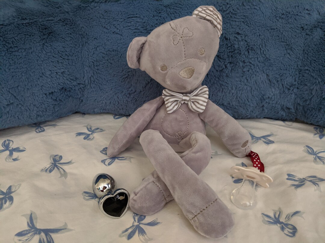Pacifier/plug Bear Adult Pacifierheart Butt Pluglittle - Etsy
