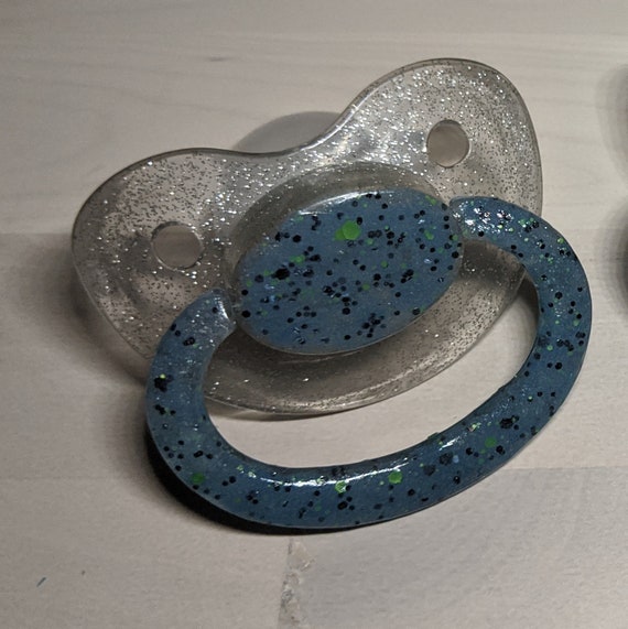 Glow in the Dark Adult Pacifier Confetti AB Pacifier ABDL | Etsy