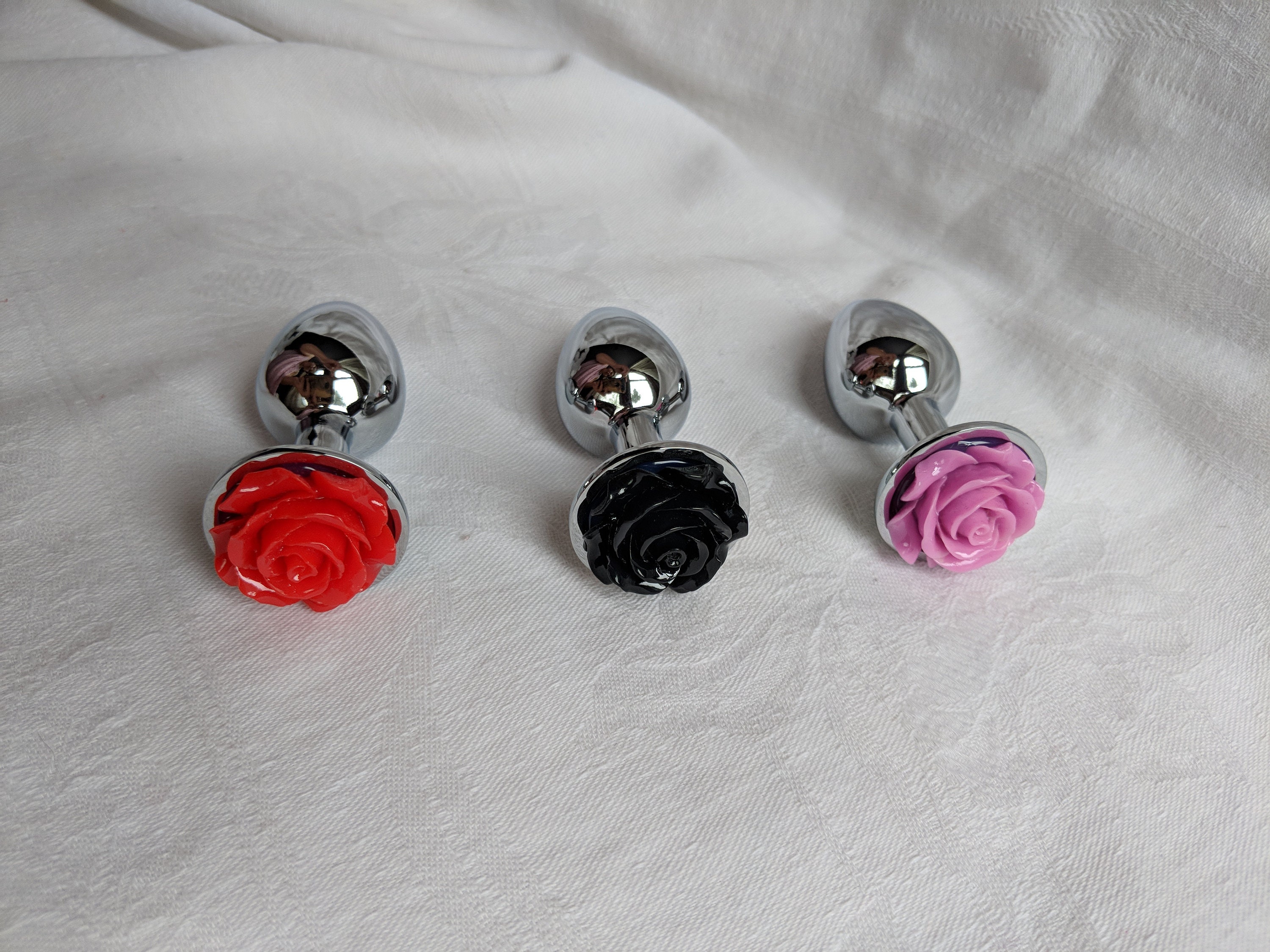 Flower Butt Plug Stainless Steel Butt Plug Rose Anal Plug Etsy