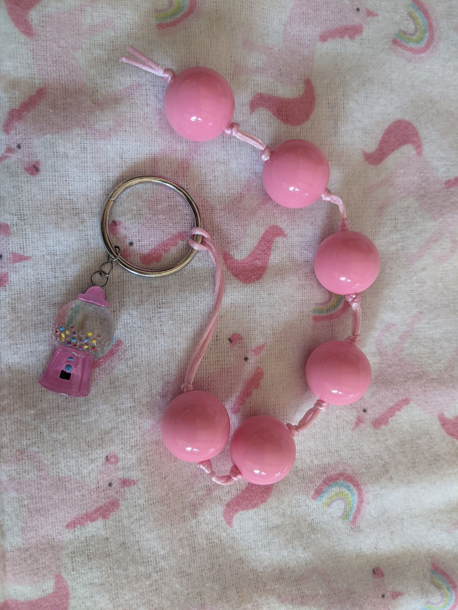 Gumball Anal Beads Bubble Gum Anal Beads Pink Anal Beads Etsy
