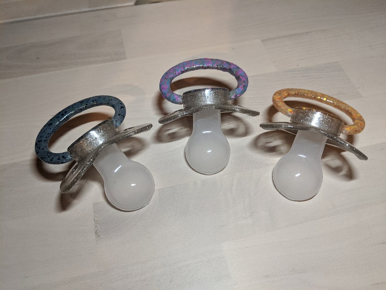Glow in the Dark Adult Pacifier Confetti AB Pacifier ABDL | Etsy