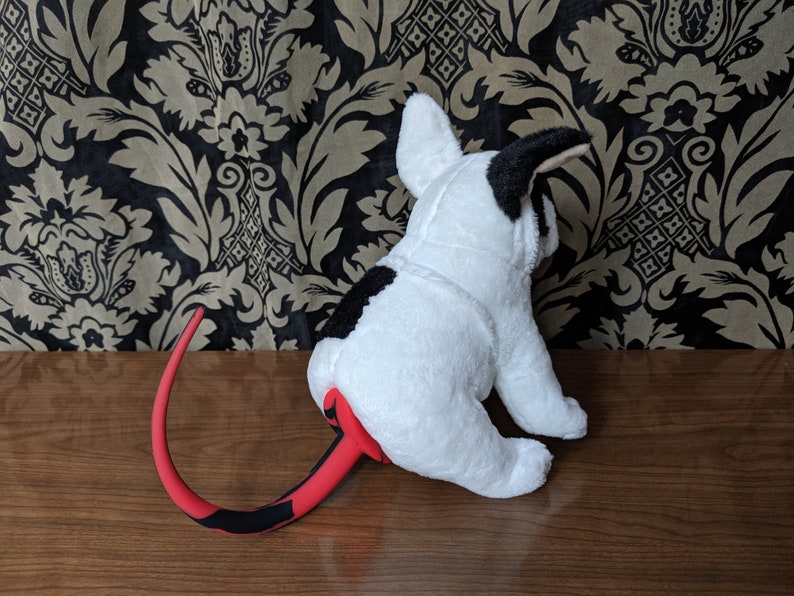 Pup Tail Red & Black Pup Tail Butt Plug Pup Play Puppy - Etsy