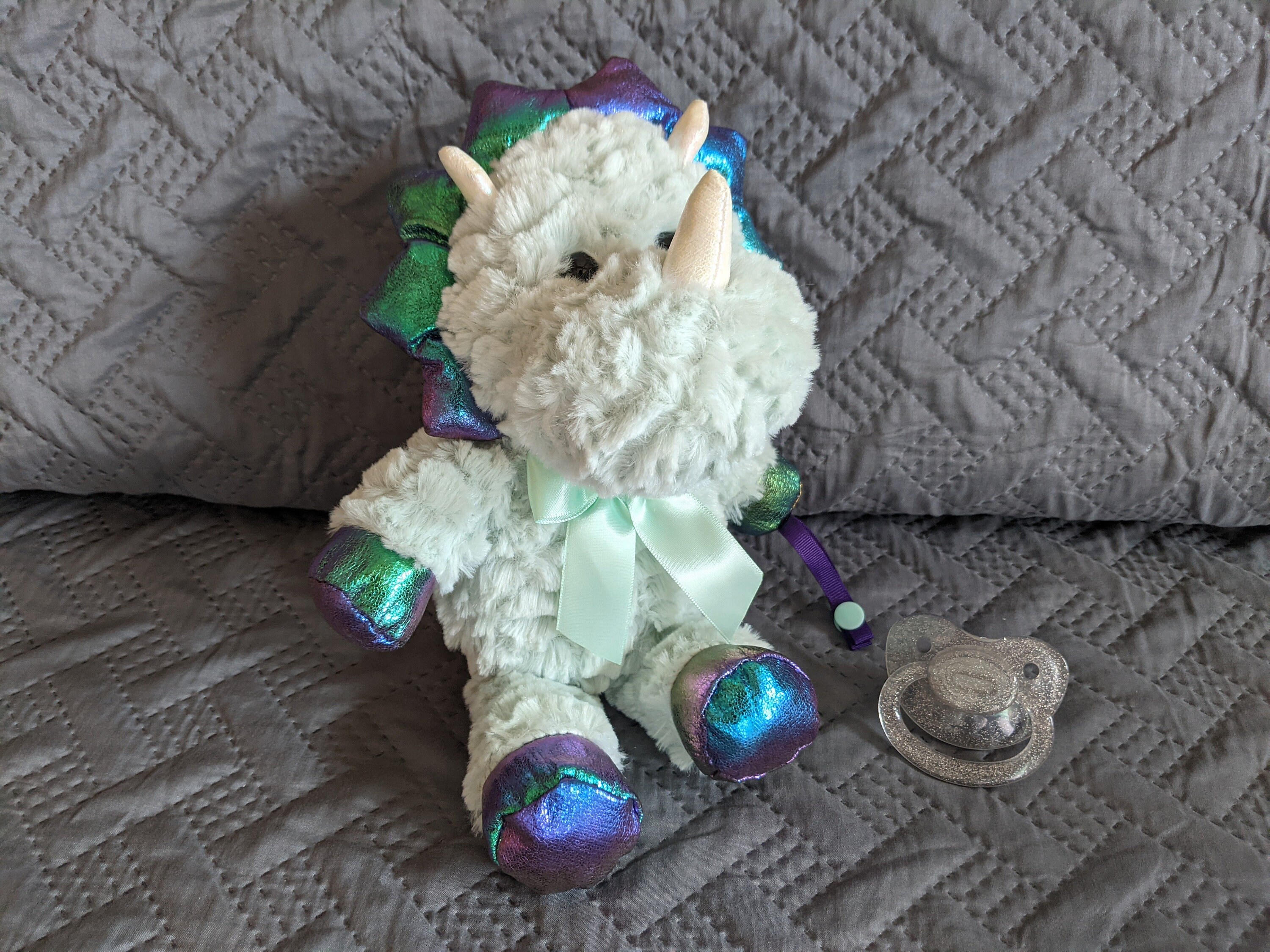 Dino Paci Pet Little Space Paci Adult Pacifier Glitter - Etsy