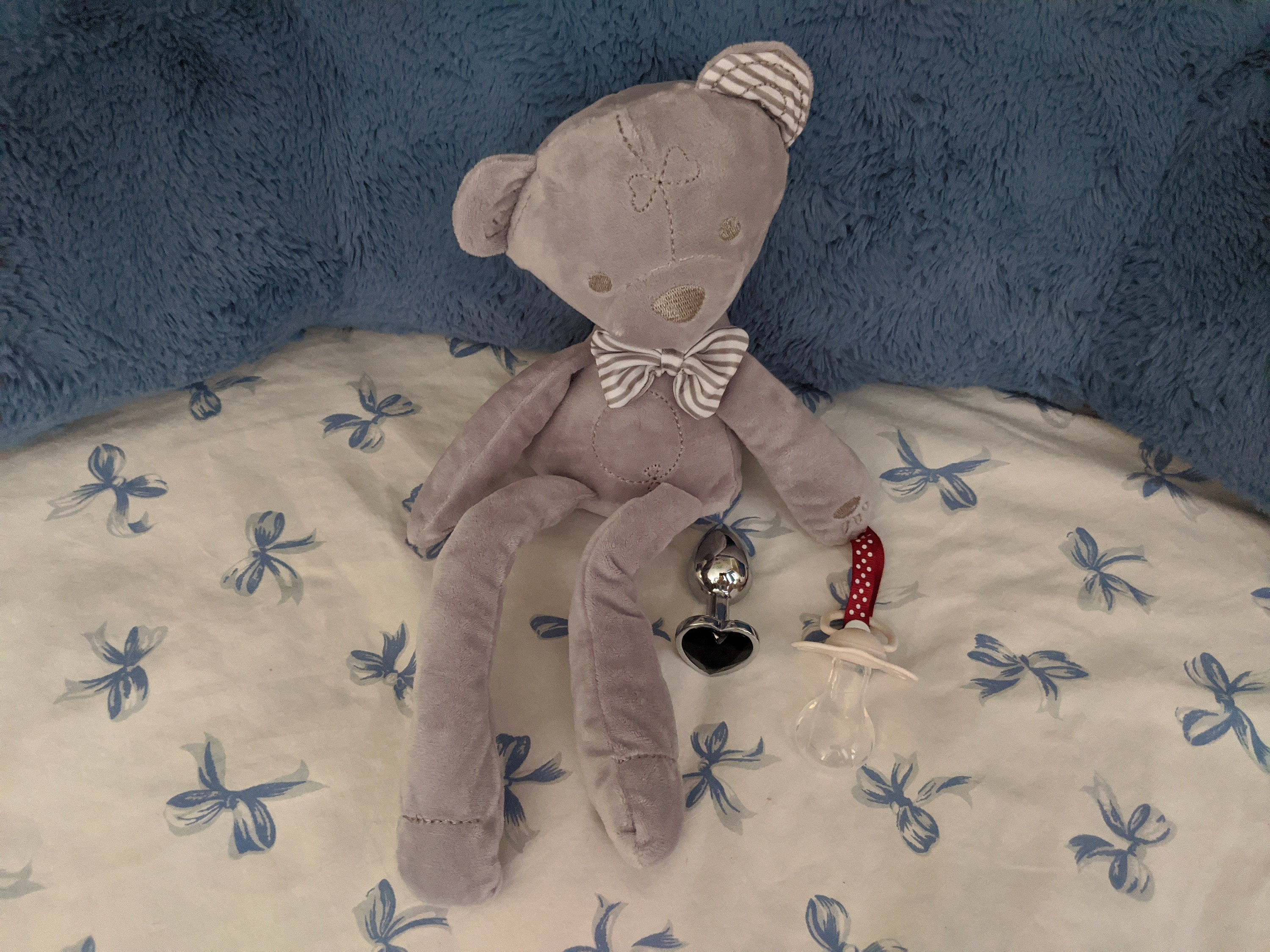 Pacifier/plug Bear Adult Pacifierheart Butt Pluglittle - Etsy