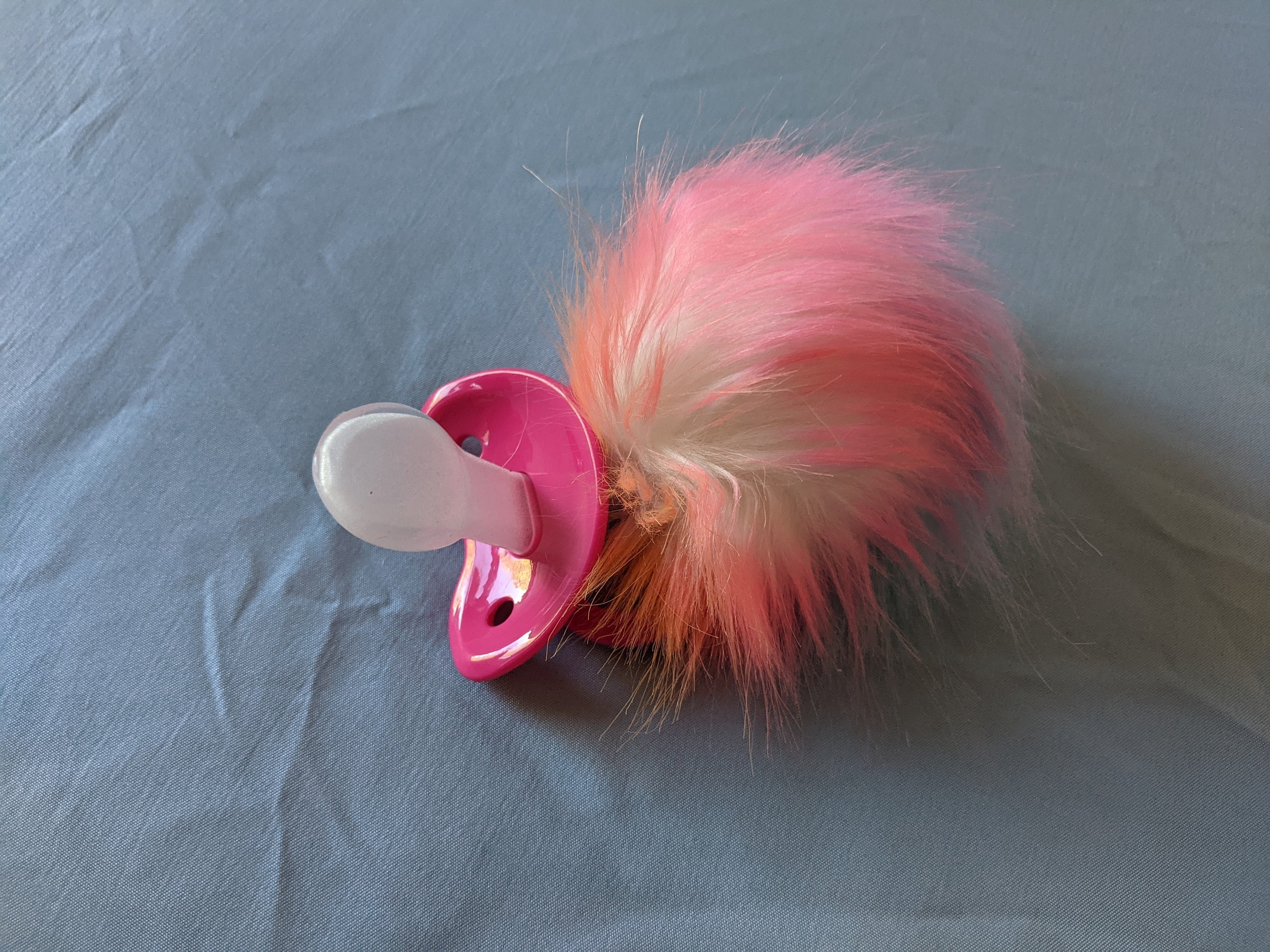 ABDL Pom Pom Pacifier Rainbow Pacifier Adult Pacifier - Etsy