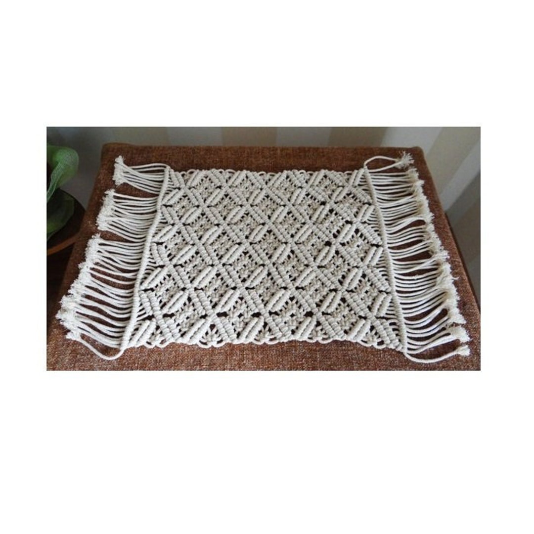Macrame Table Mat,small Table Runner, Macrame Home Decor, Wedding Place ...