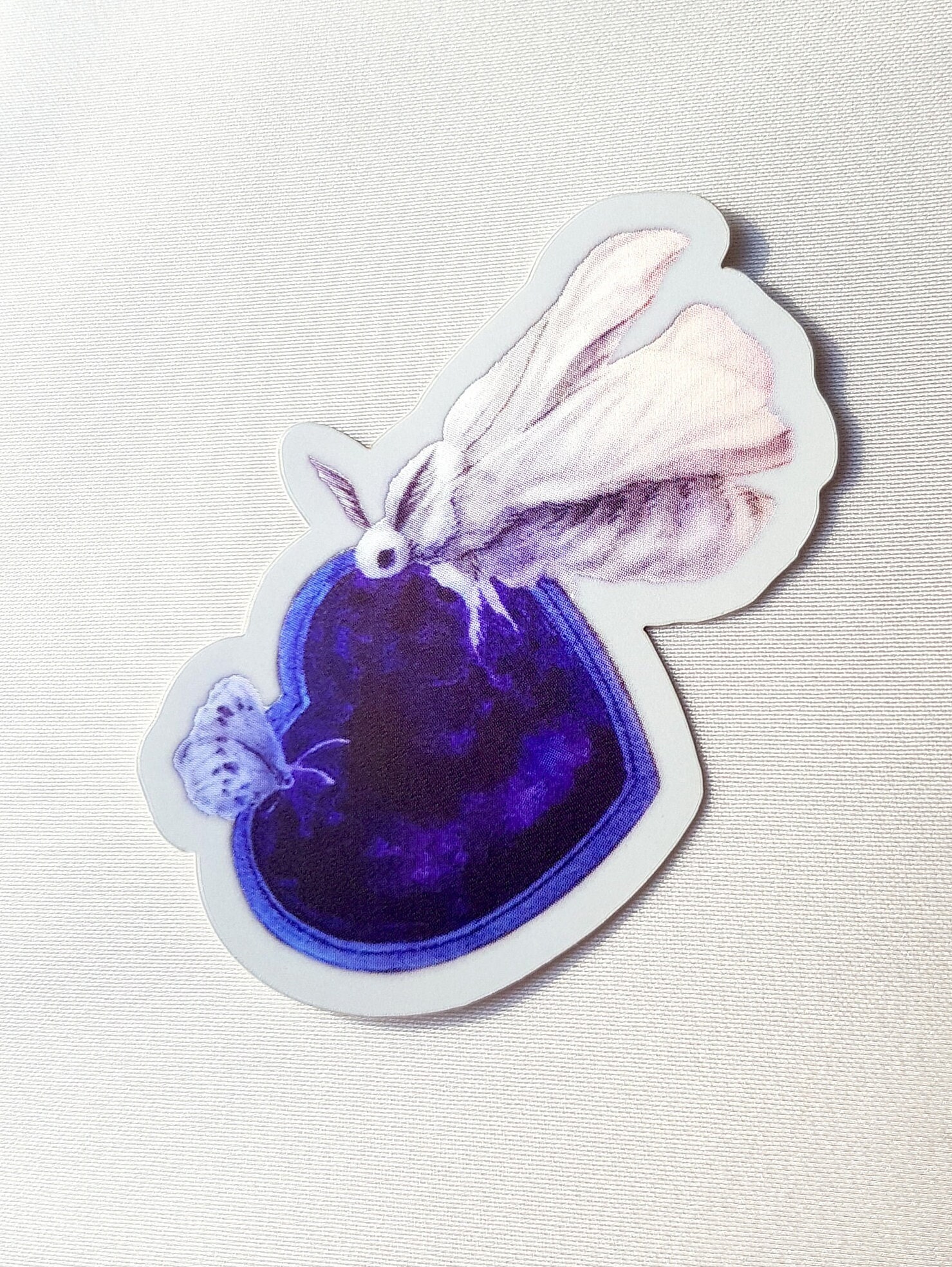 Silk Moths Holographic Sticker Set 3pcs Minibeast Collection Matte ...