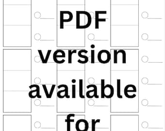 PDF Printable Colour Swatch Sheet for Textures/markers/pens - Blank ...