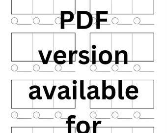 PDF Printable Colour Swatch Sheet for Textures/markers/pens - Blank ...