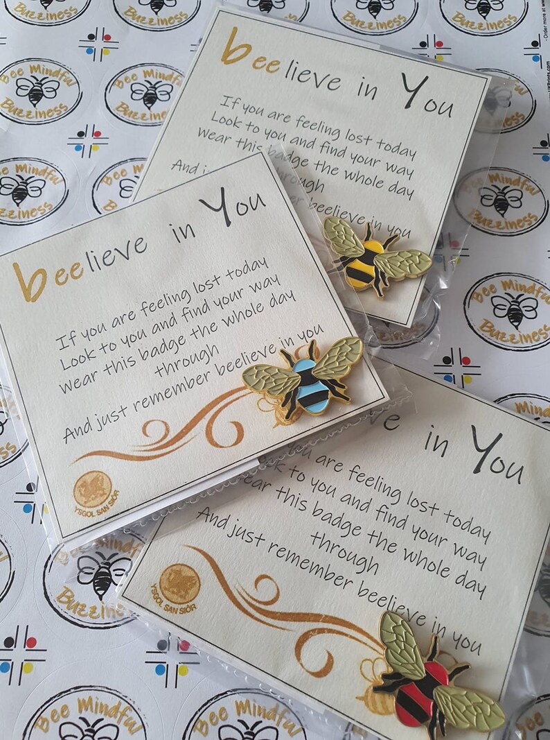 Bee Pin Badge and Poem - Etsy