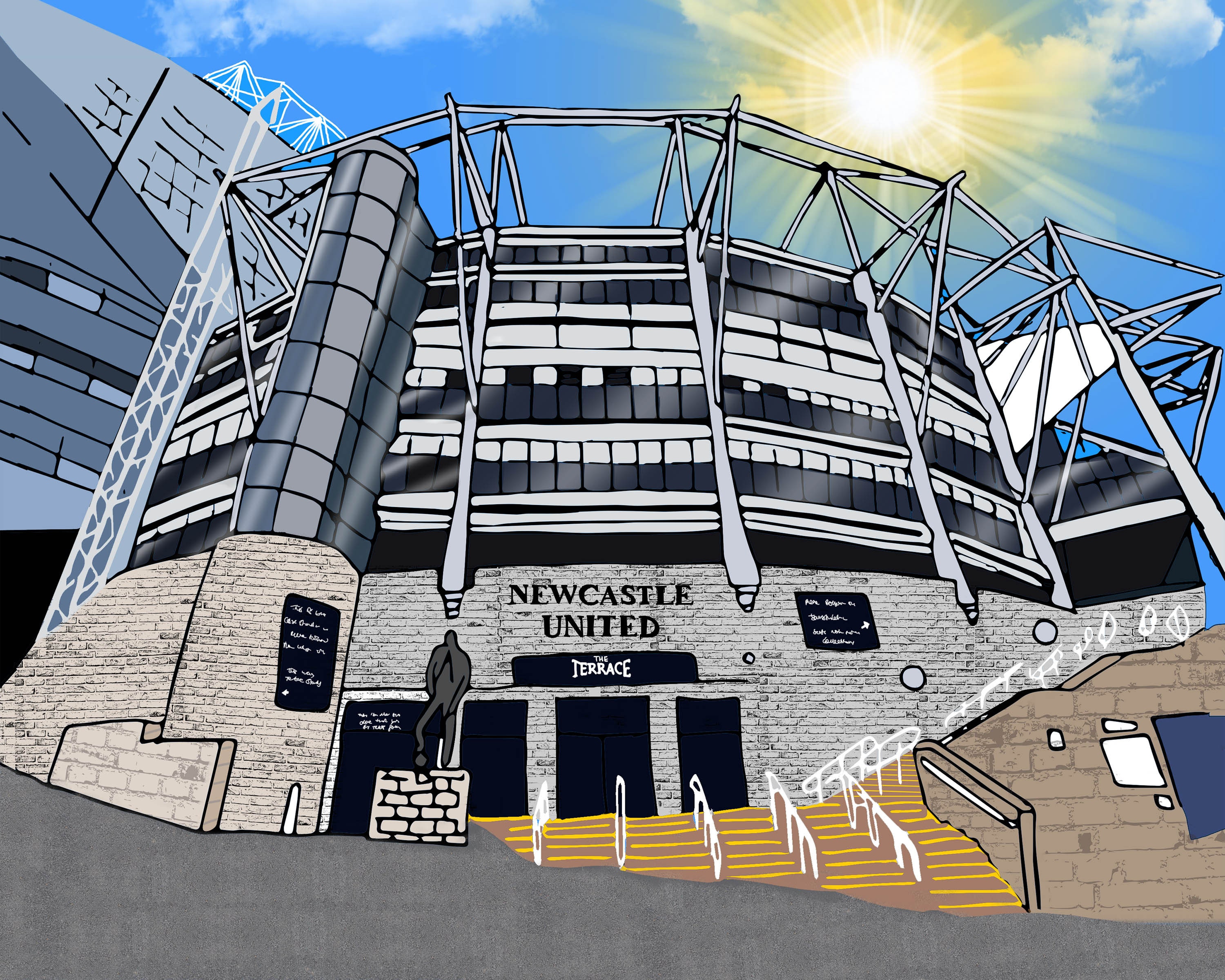 Personalised Newcastle United Art Print - Etsy UK