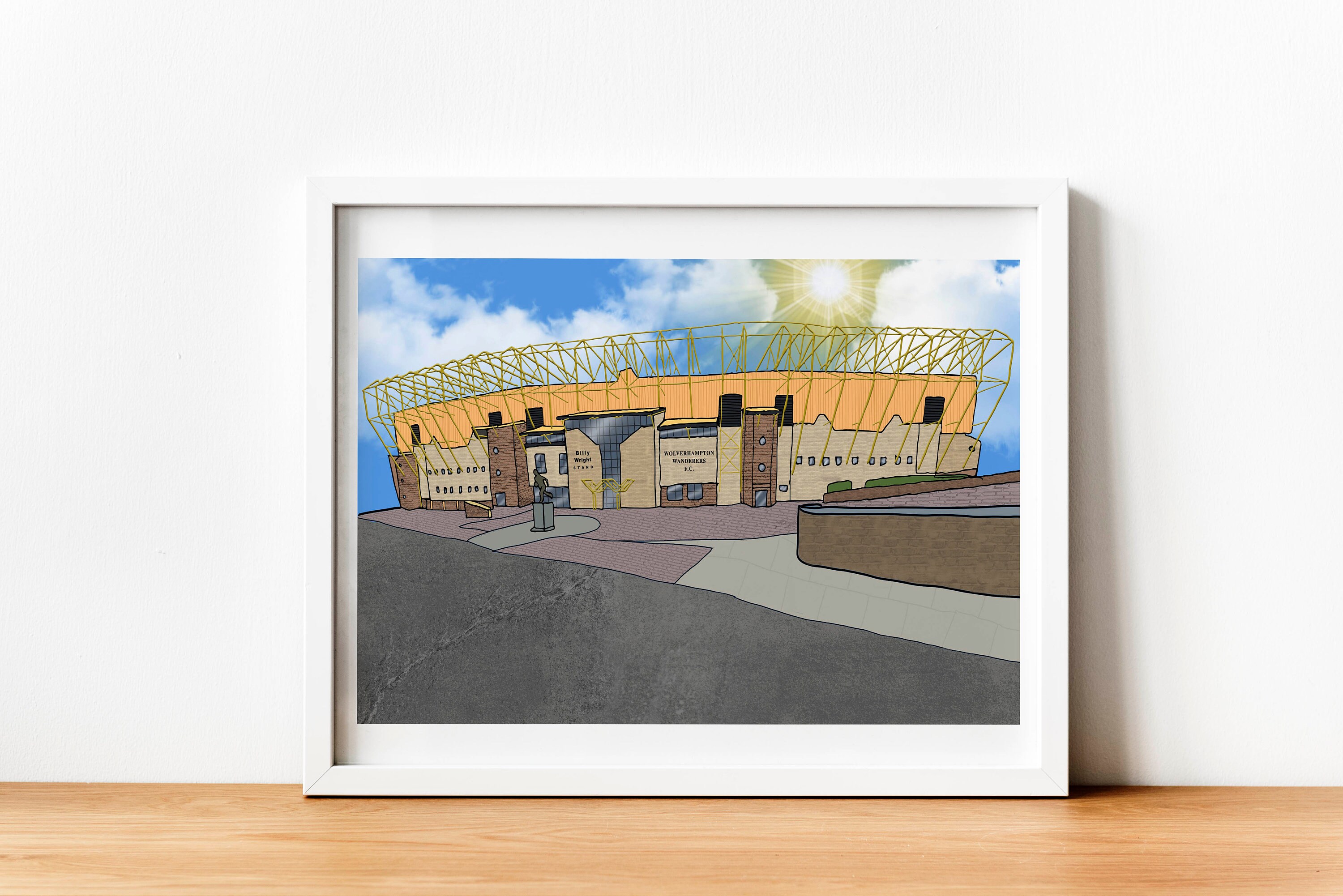 Personalised Wolverhampton Wanderers FC Art Print - Etsy UK