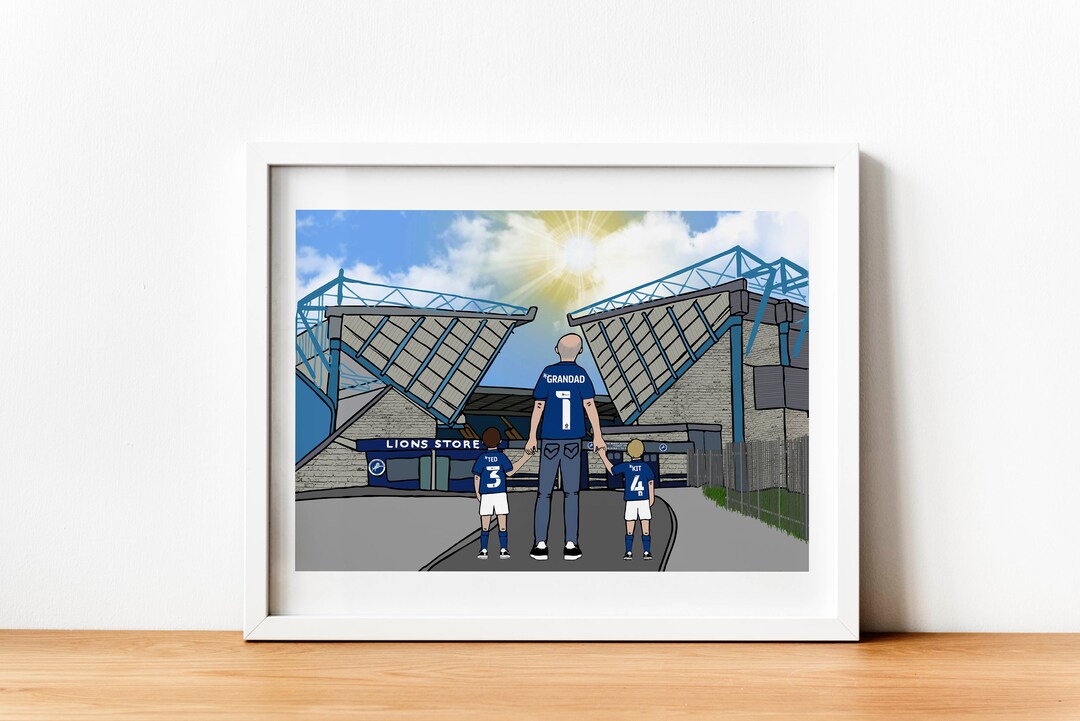 Personalised Millwall FC Art Print - Etsy
