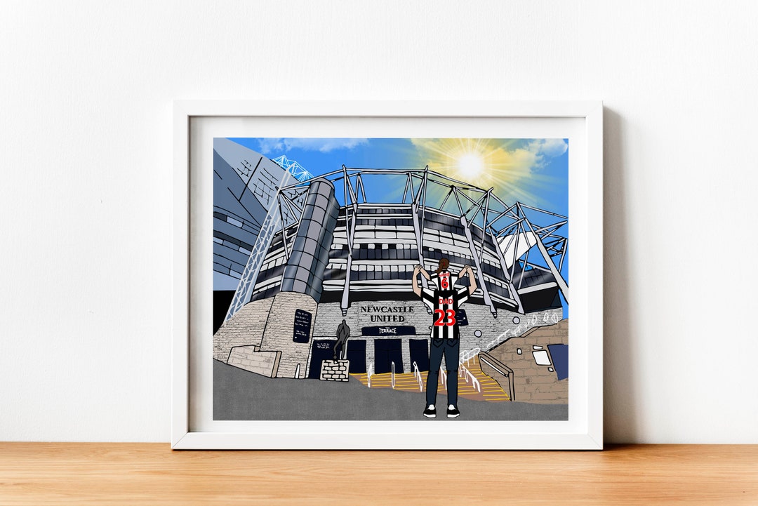 Personalised Newcastle United Art Print - Etsy UK