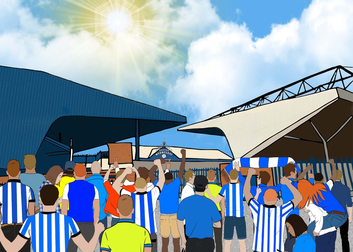 Personalised Sheffield Wednesday FC Art Print - Etsy UK