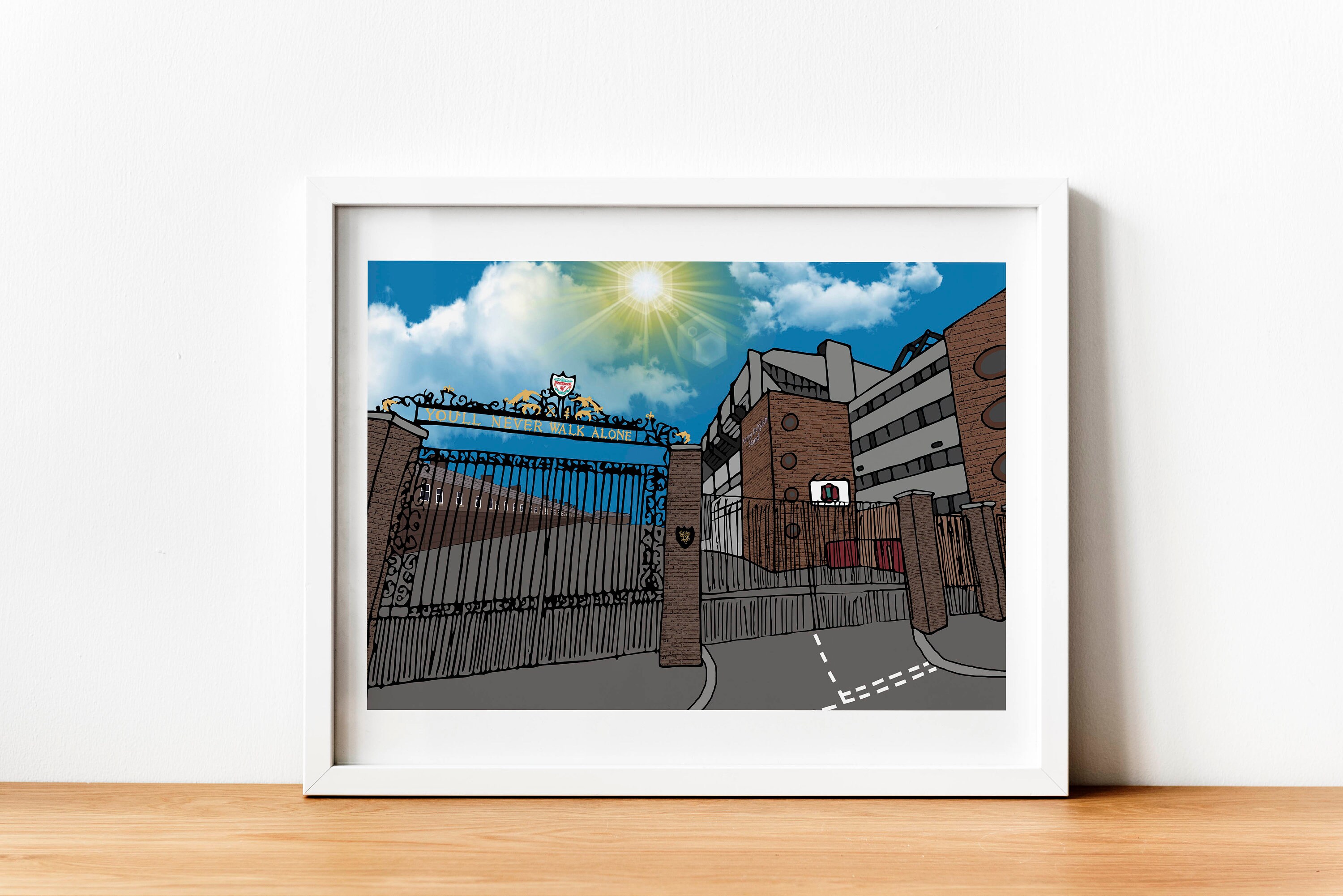 Personalised Liverpool FC Art Work - Etsy