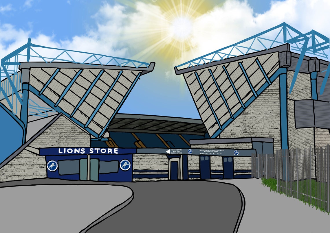 Personalised Millwall FC Art Print - Etsy UK