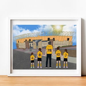 Personalised Wolverhampton Wanderers FC Art Print | Etsy