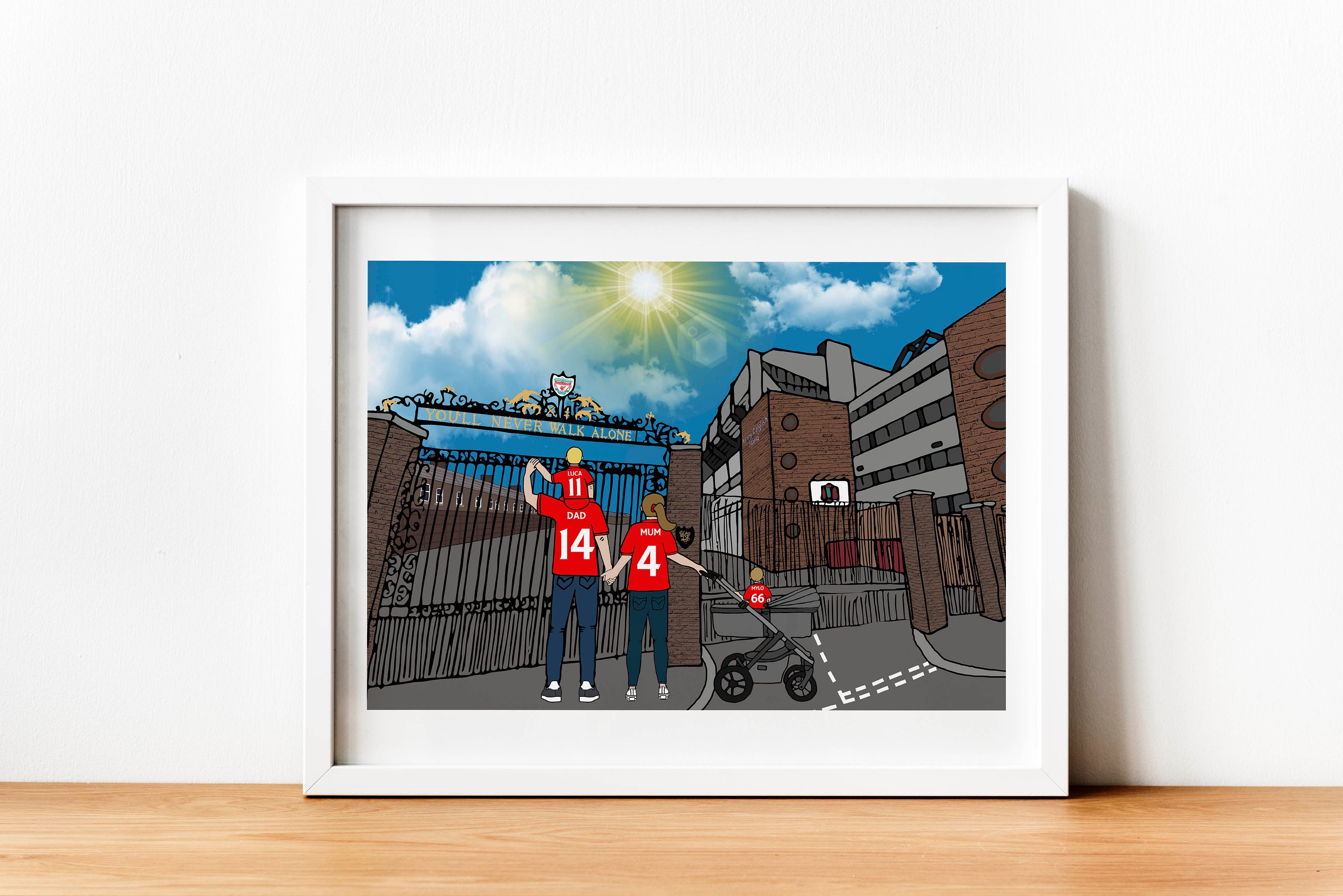 Personalised Liverpool FC Art Work - Etsy