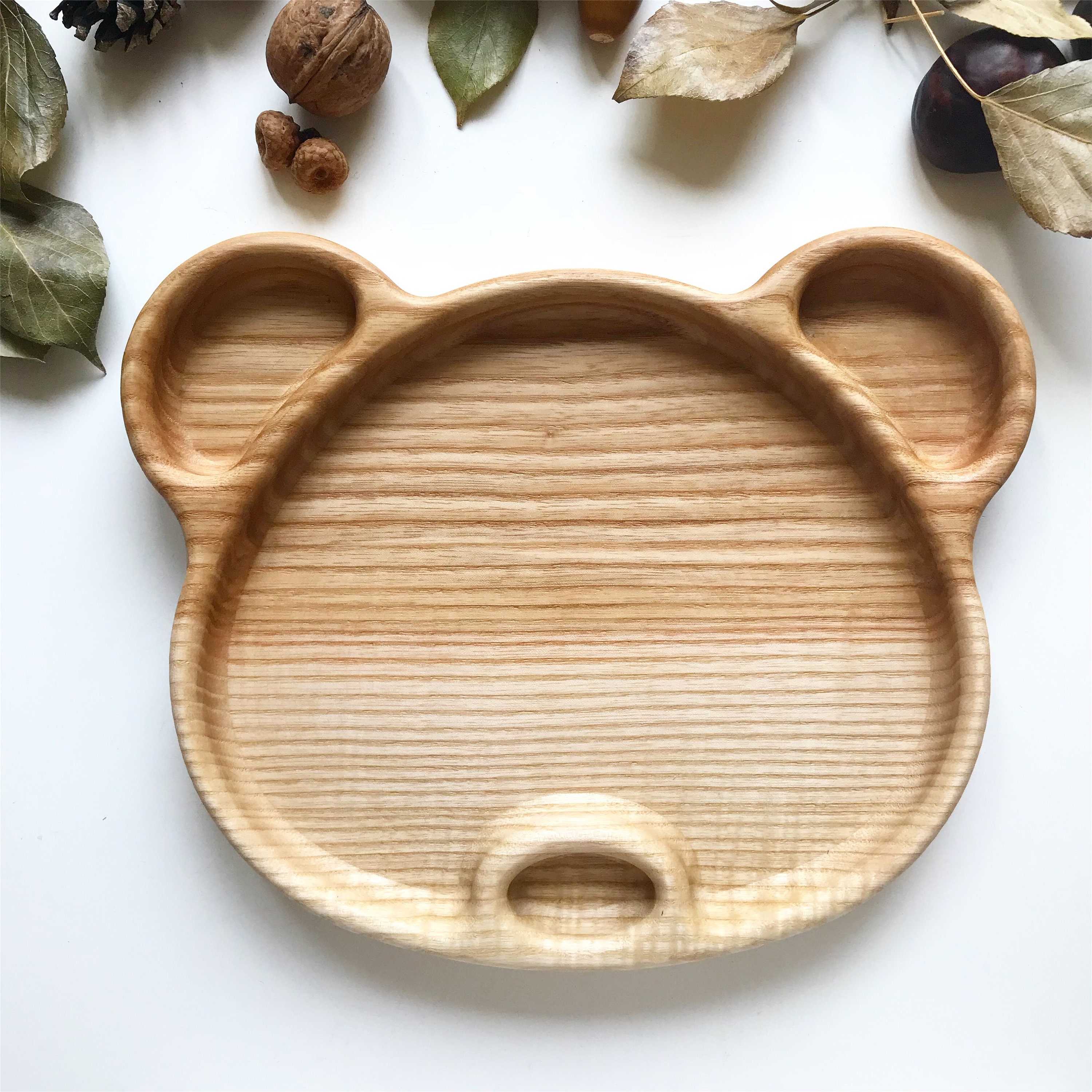 Teddy Bear wooden plate for kid | Etsy
